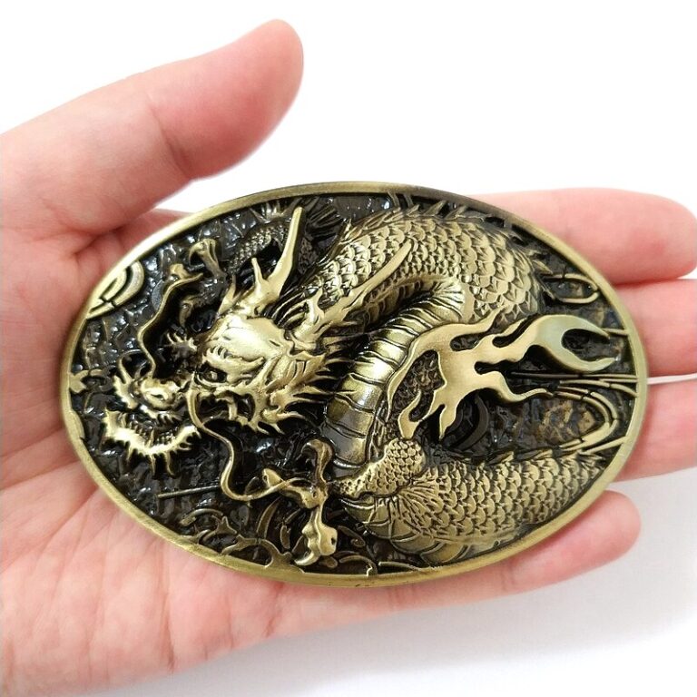 Lucky Chinese Dragon Metal Belt Buckle | Free Shipping!